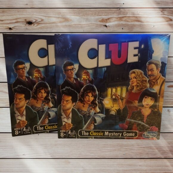 Hasbro | Toys | Lot Of 2 Hasbro Clue The Classic Mystery Board Game ...